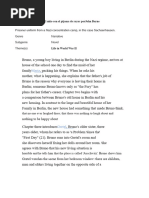 "Once: Chapter Summaries Overview" | PDF