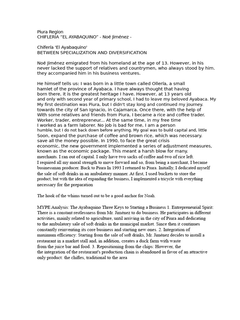 The Ayabaquino | PDF | Entrepreneurship | Economies