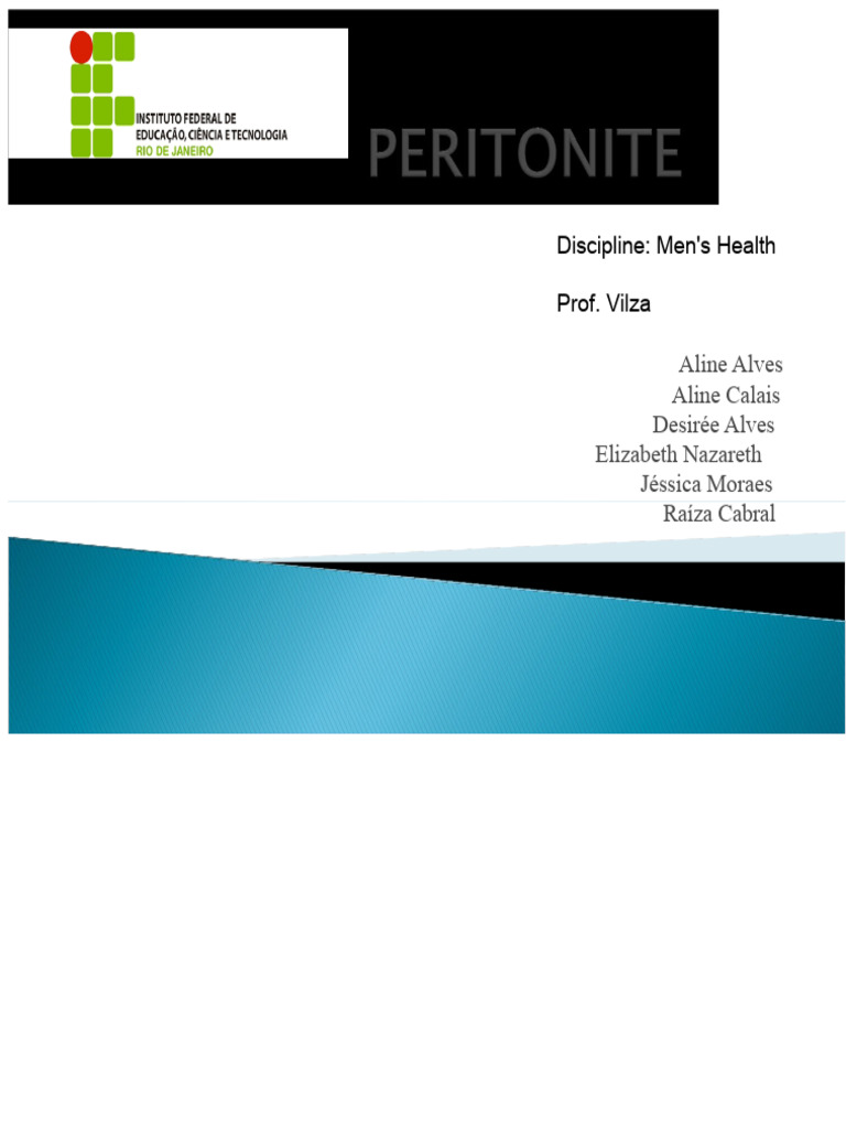 PERITONITIS | PDF | Peritoneum | Medical Specialties