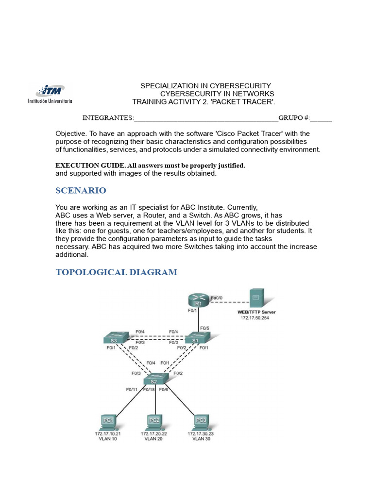 Packet Tracer Exercise | PDF