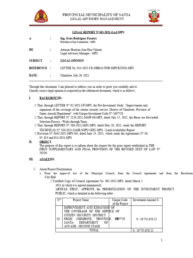 LEGAL REPORT On Works X Taxes | PDF | Justice | Crime & Violence