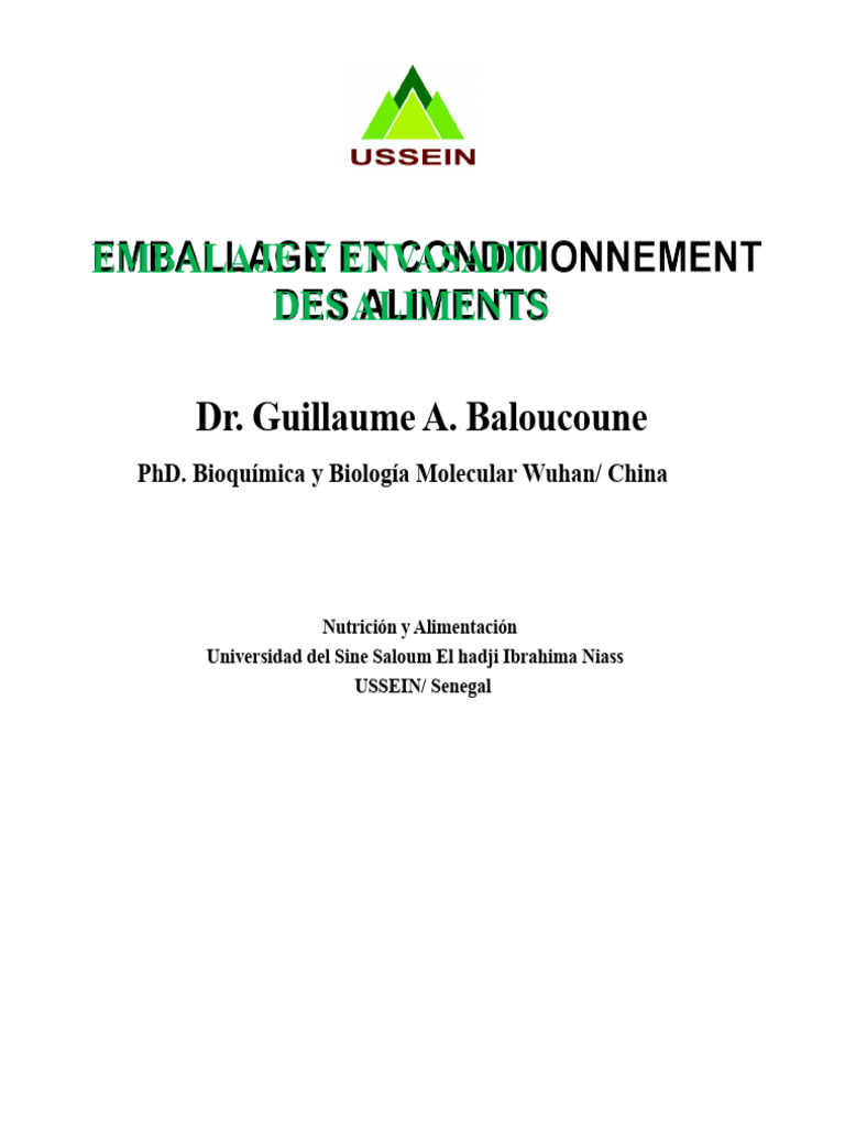 Curso de Embalaje y Envasado de Alimentos | PDF | Alimentos | Logística