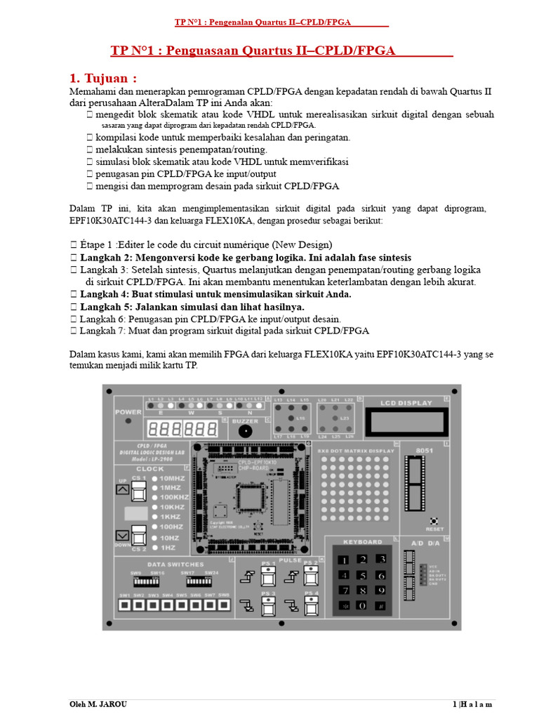 Pengenalan Quartus II untuk CPLD/FPGA | PDF