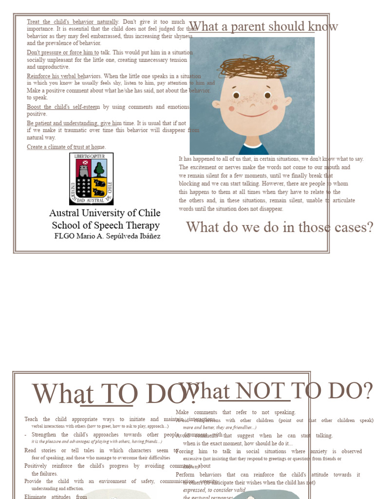 Selective Mutism Brochure | PDF | Shyness | Behavioural Sciences