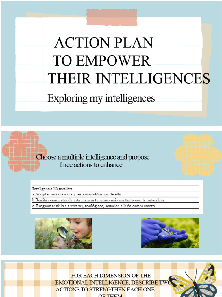 Action Plan To Enhance Your Intelligences | PDF