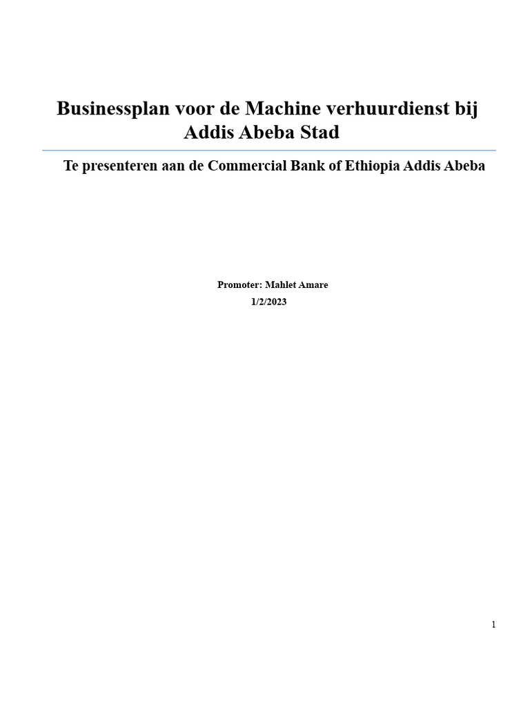 Mahlet Amare Final | PDF