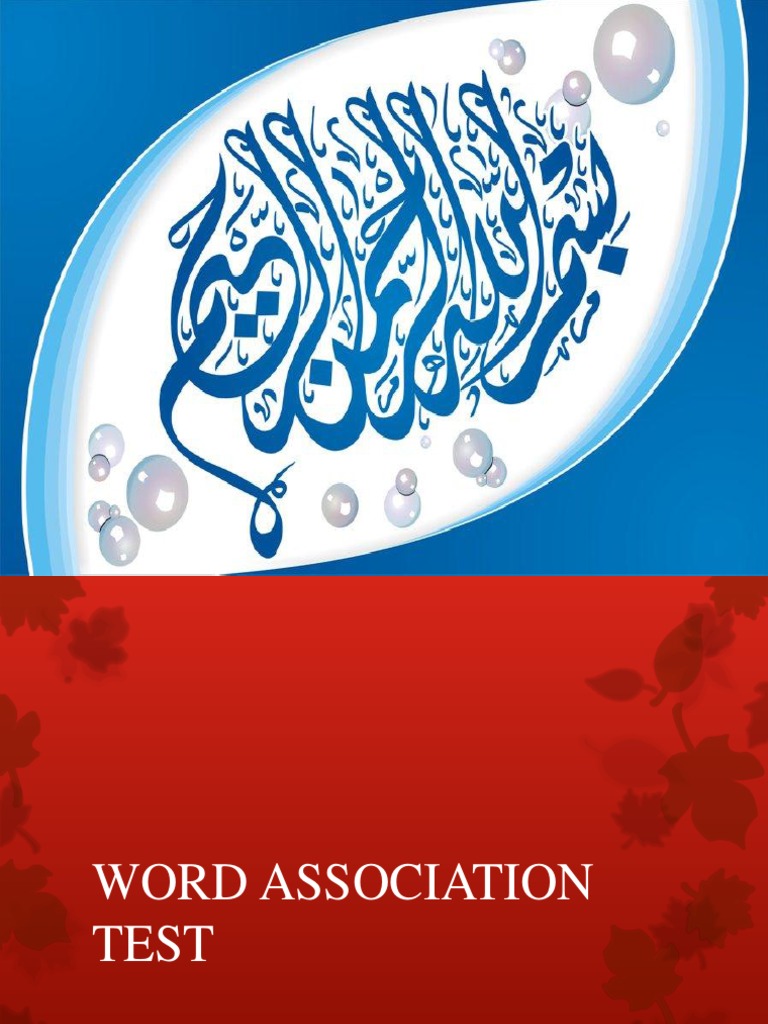 Word Association Test in Psychology | PDF | Unconscious Mind | Thought