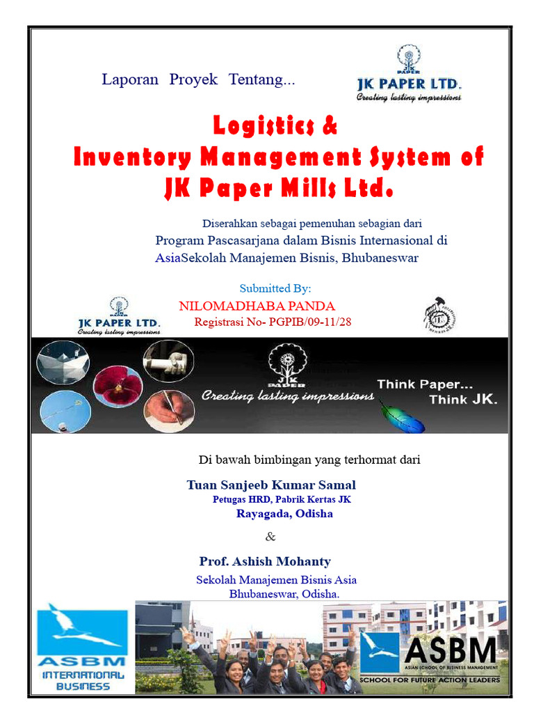 Manajemen Logistik & Inventaris JK Paper | PDF