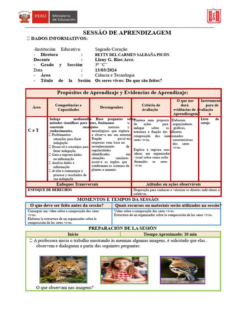 Estrutura dos Seres Vivos em Aula | PDF | Aprendizado | Organismos