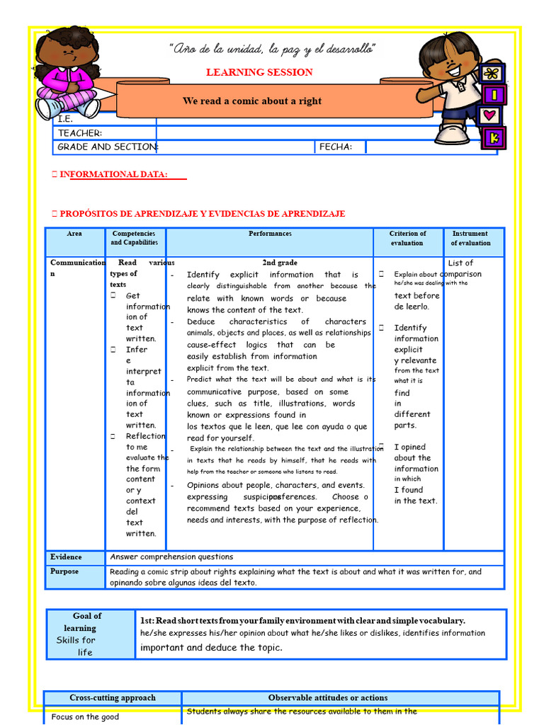 2nd E11 Session d4 Reading Plan We Read About Rights | PDF | Reading ...
