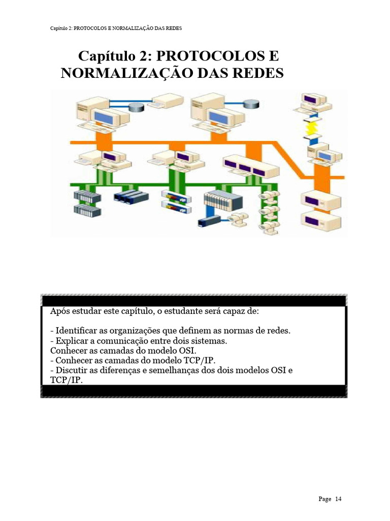 Protocolos e Normalização em Redes | PDF | Rede de computadores ...