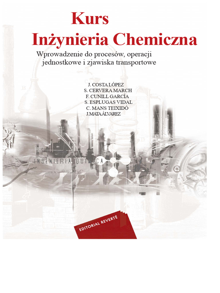 Kurs Inżynierii Chemicznej Wprowadzenie Do Procesów, Operacji ...