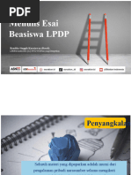 Contoh Essay Beasiswa LPDP Terbaik | PDF