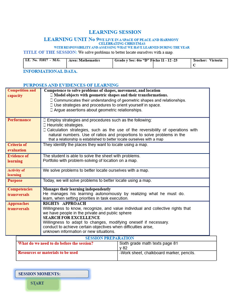 Session 3 - Math We Solve Problems To Better Locate With A Map | PDF ...