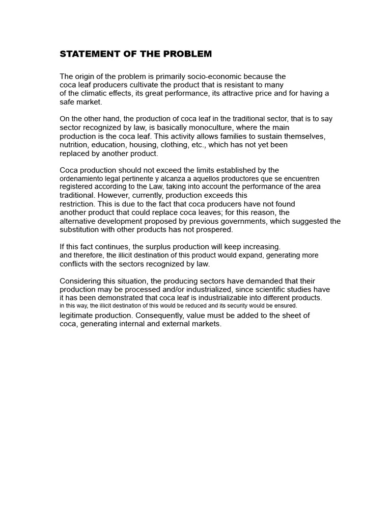 problem statement.docx | PDF | Coca | Economic Surplus