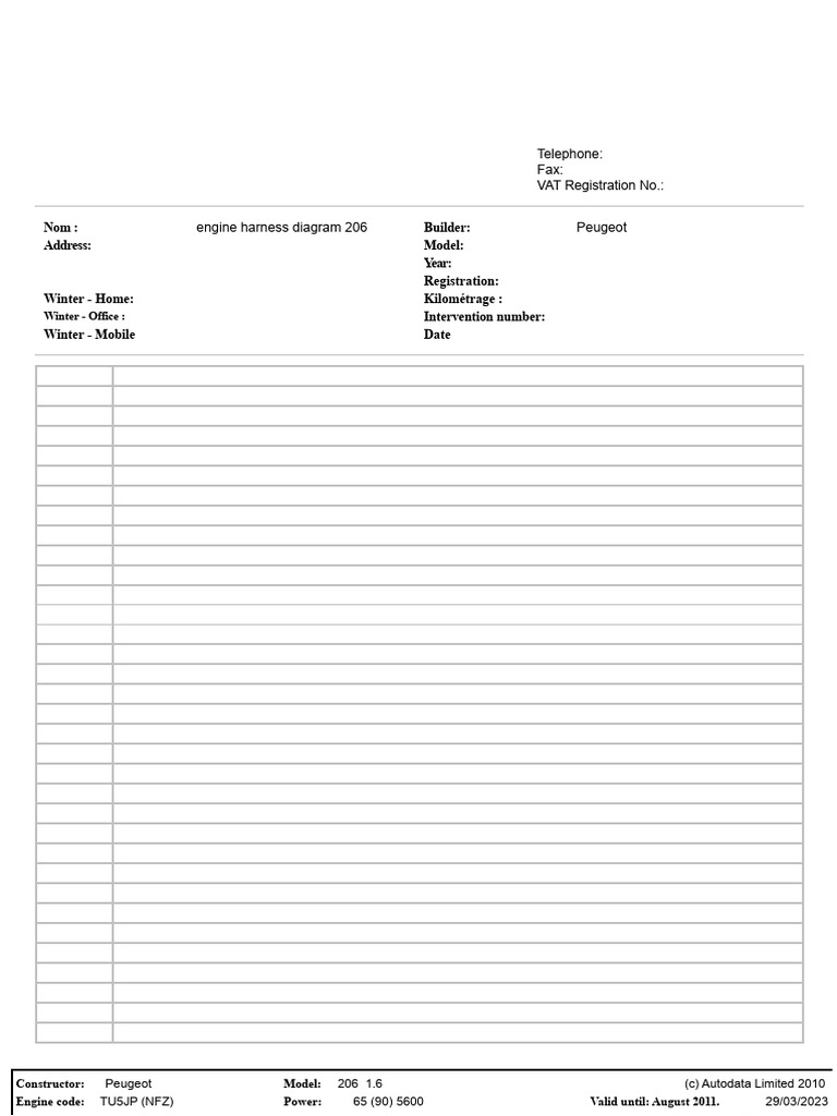 Engine Wiring Diagram 206 | PDF