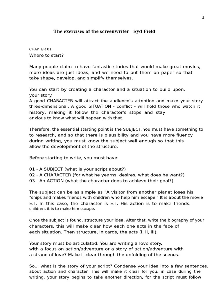 Book The Screenwriter's Exercises | PDF | Feeling