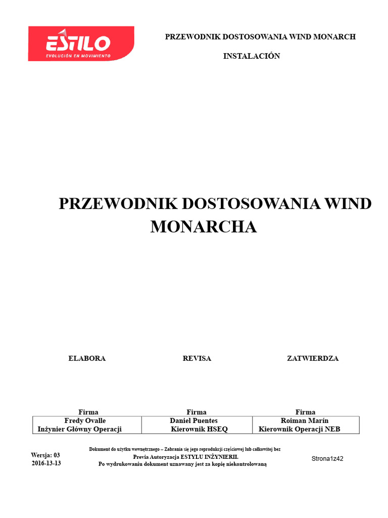 Monarch Nice 3000 Przewodnik Po Regulacji Stylu | PDF