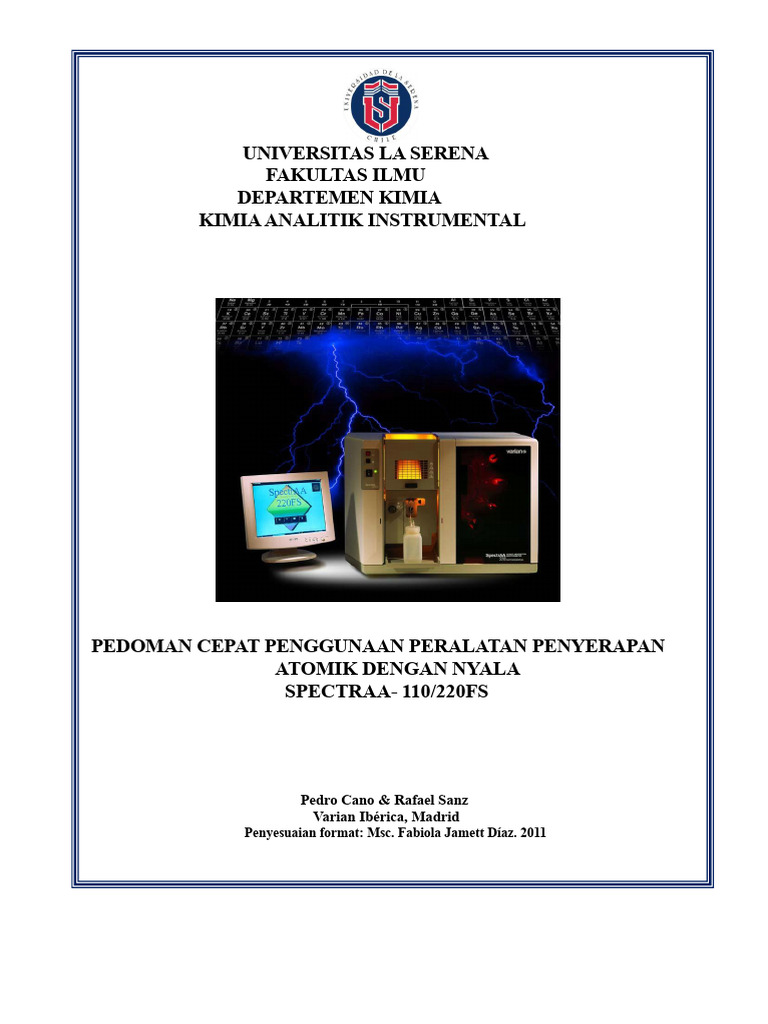 Manual cepat SpectrAA varian | PDF