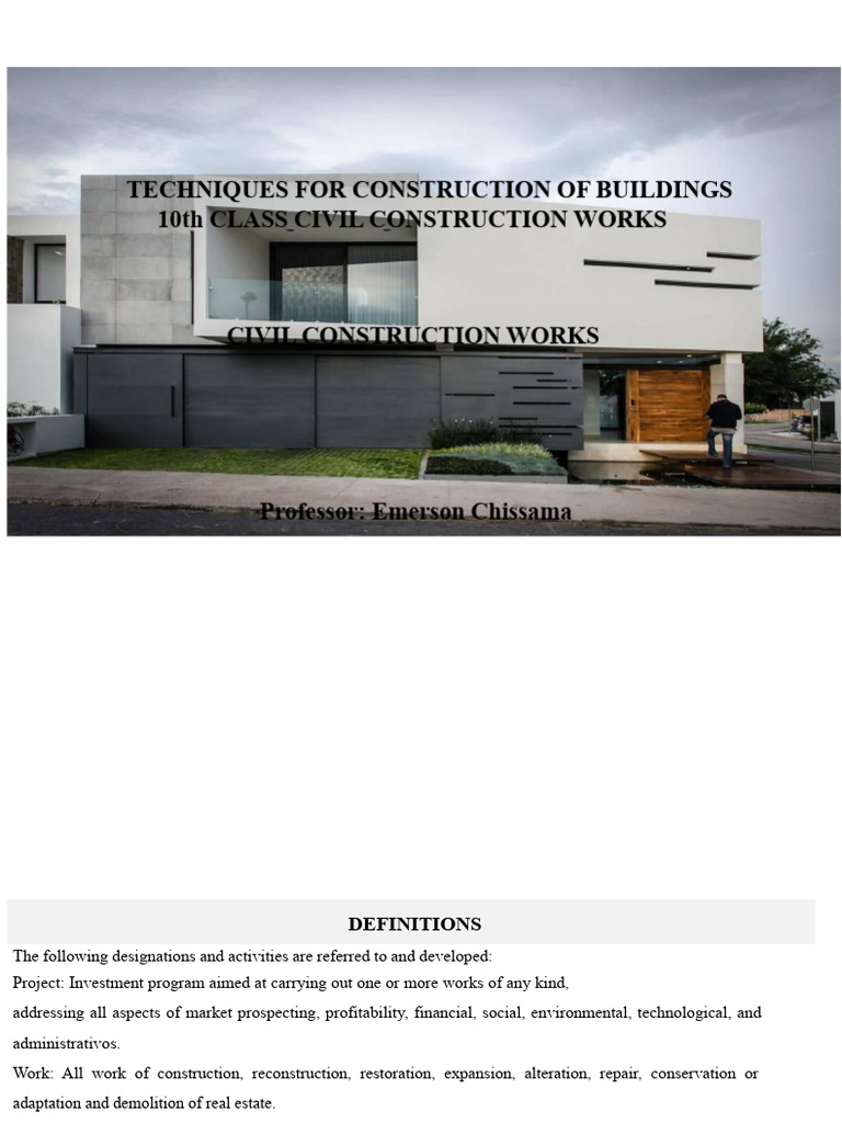 Civil Construction Works | PDF | General Contractor