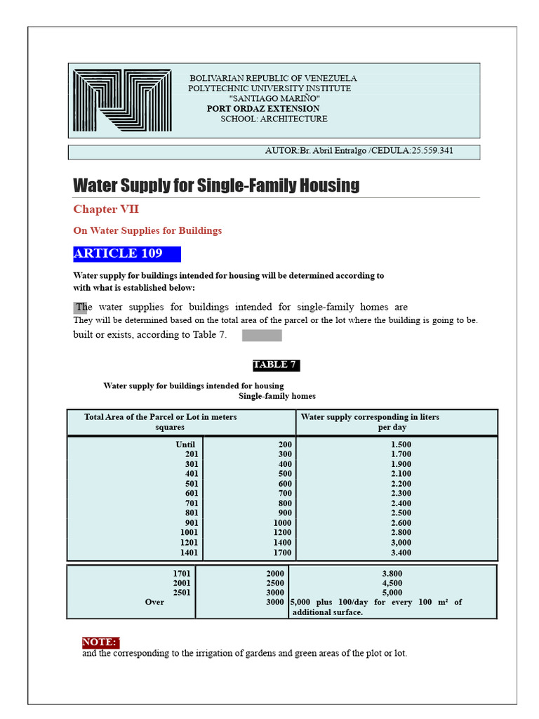 Water Supply | PDF | Hydrology | Water And The Environment