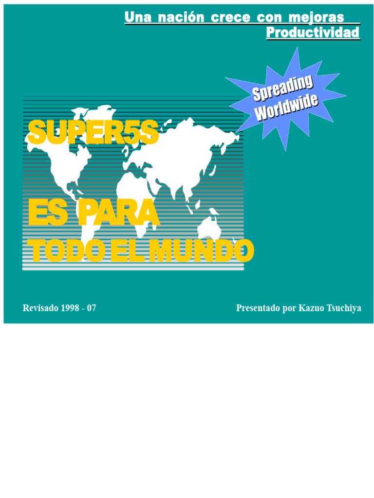 5S Es para Todos | PDF | Lean Manufacturing | Procesos de negocio