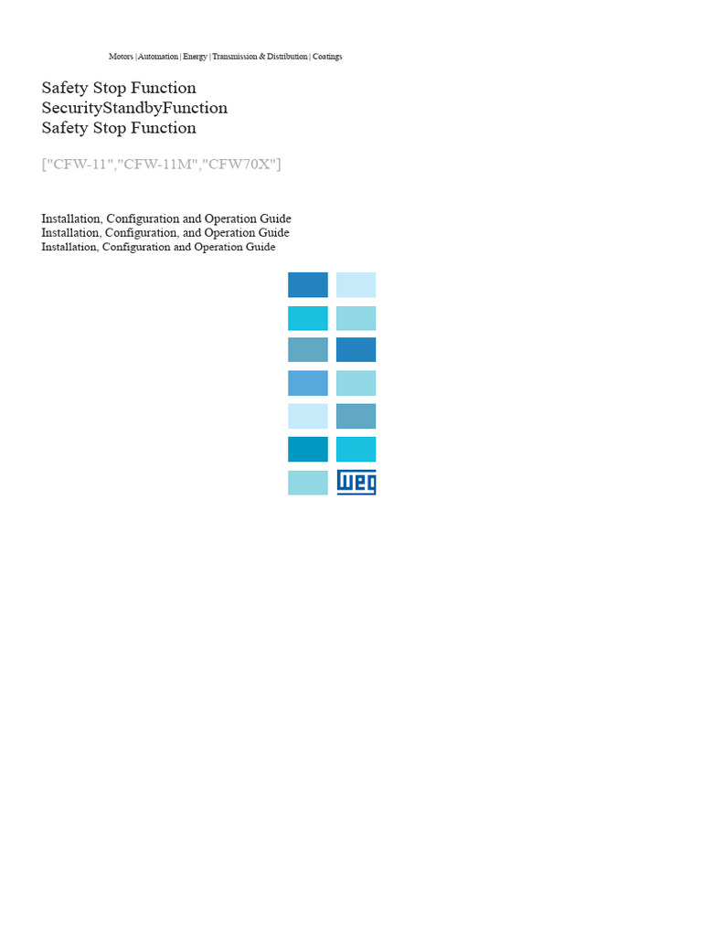 CFW11 - Safety Stop Function STO | PDF | Power Inverter | Relay