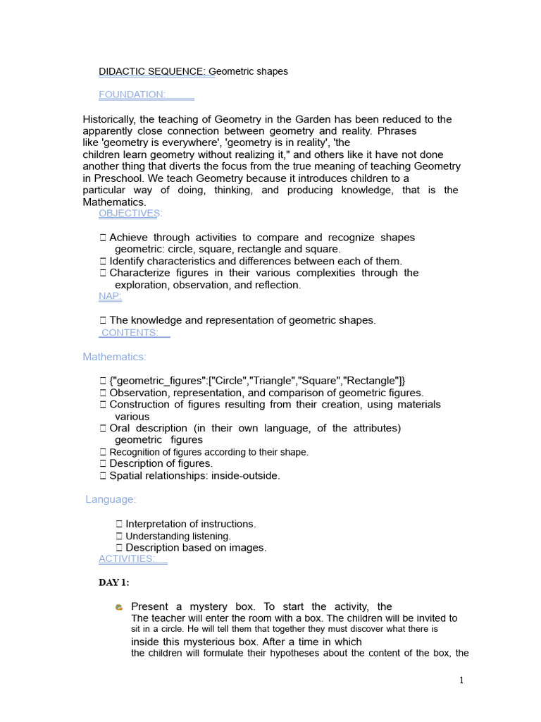 Geometric Shapes | PDF | Shape | Geometry