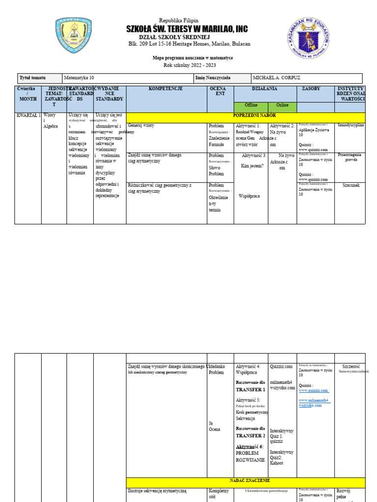 Cmap Matematyka 10 | PDF