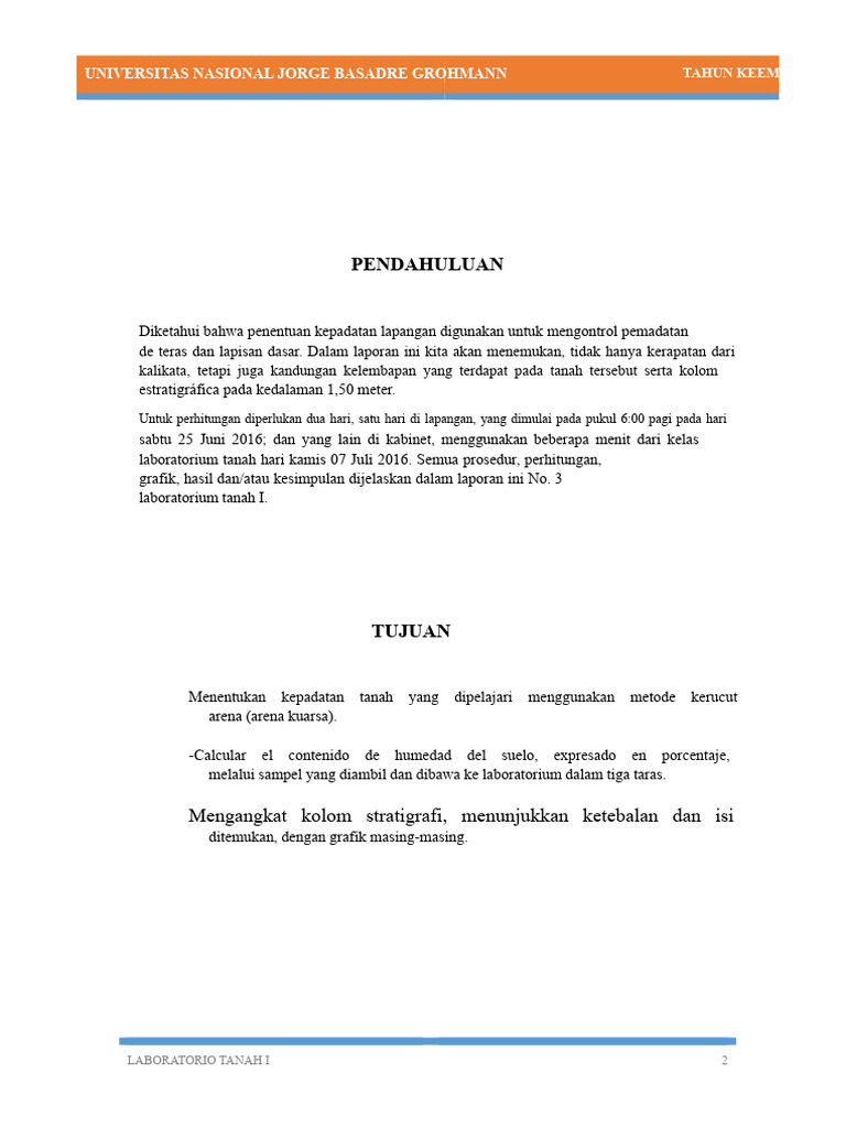 Kepadatan dan Kelembapan Tanah Calicata | PDF