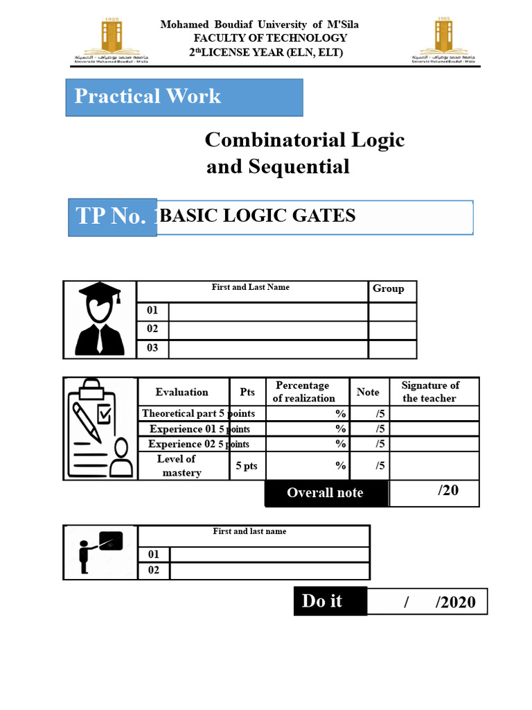 Basic Logic Gates Practical Guide | PDF | Logic Gate | Digital Electronics