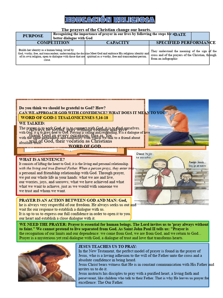 The Prayers of The Christian Change Our Hearts. | PDF | Prayer | God ...