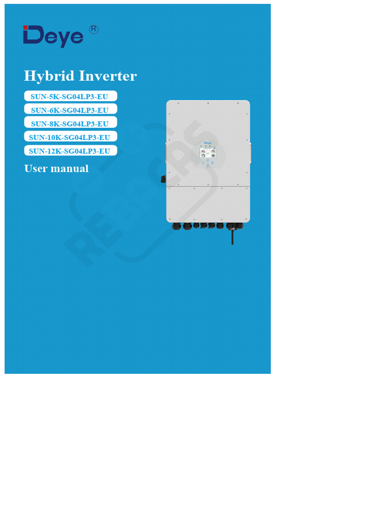 User Manual for SUN Hybrid Inverters | PDF | Photovoltaics | Power Inverter