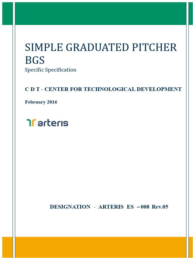 Arteris Es 008. Simple Graduated Gravel Bgs Rev 5 | PDF | Construction Aggregate | Gravel