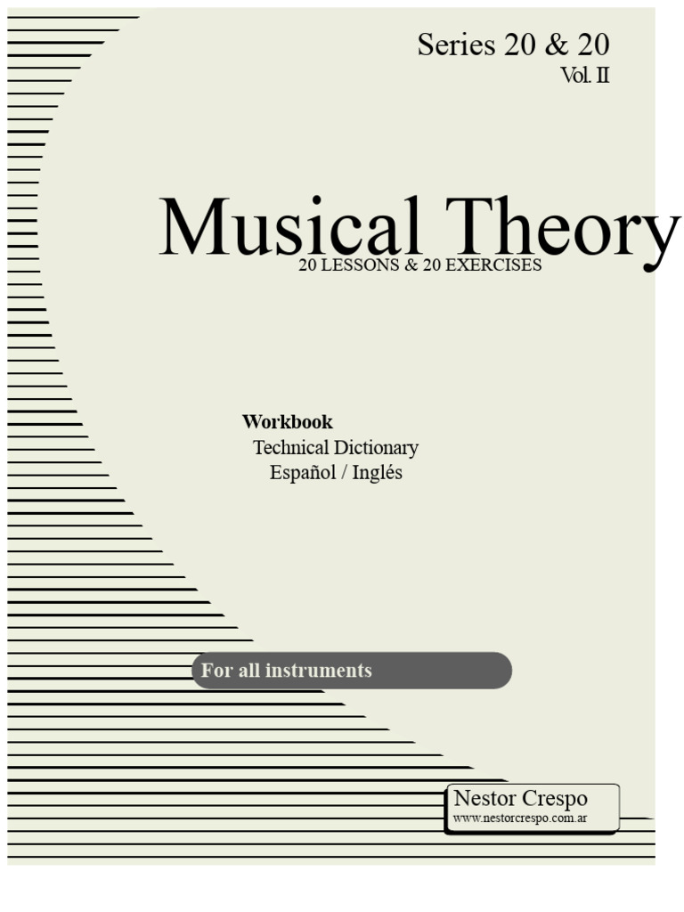 20 Lessons on Musical Theory Workbook | PDF | Interval (Music) | Scale ...
