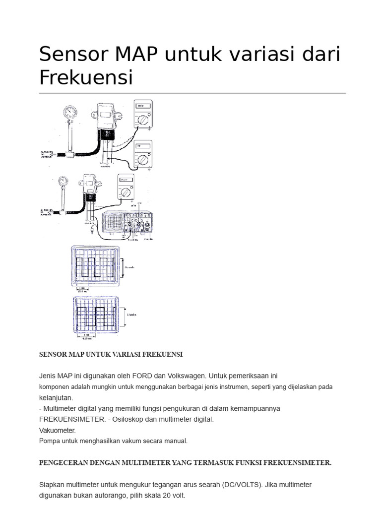 Panduan Pengujian Sensor MAP Mobil | PDF