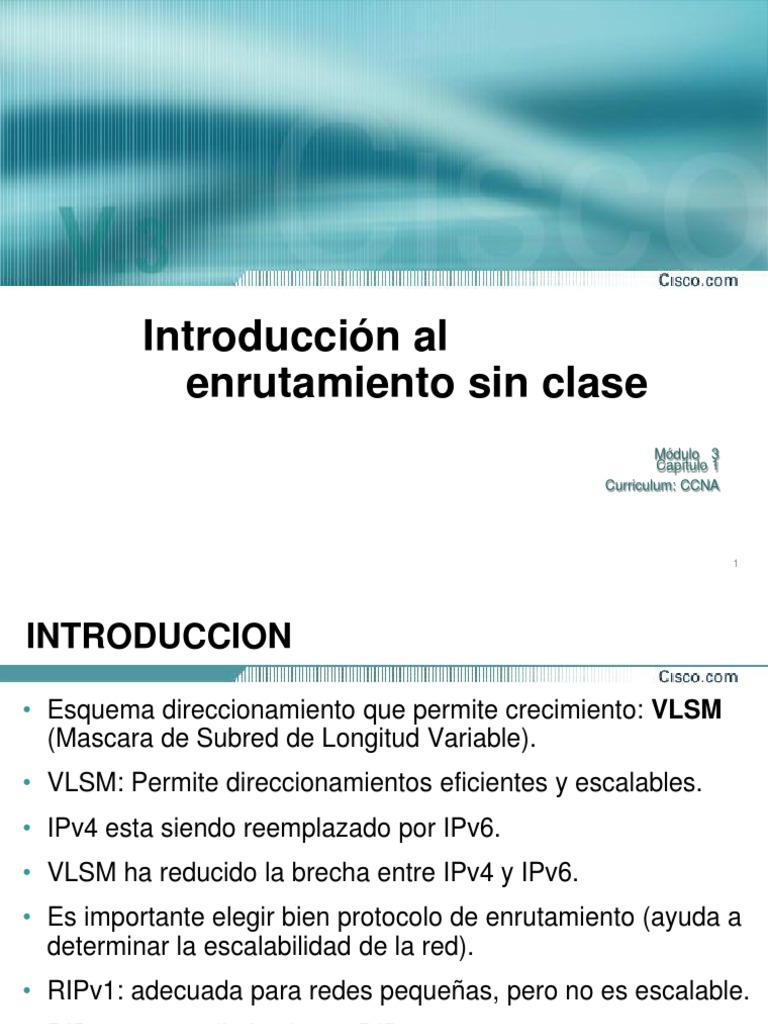 005 VLSM y CIDR - PPT | PDF | Dirección IP | Protocolos de comunicaciones
