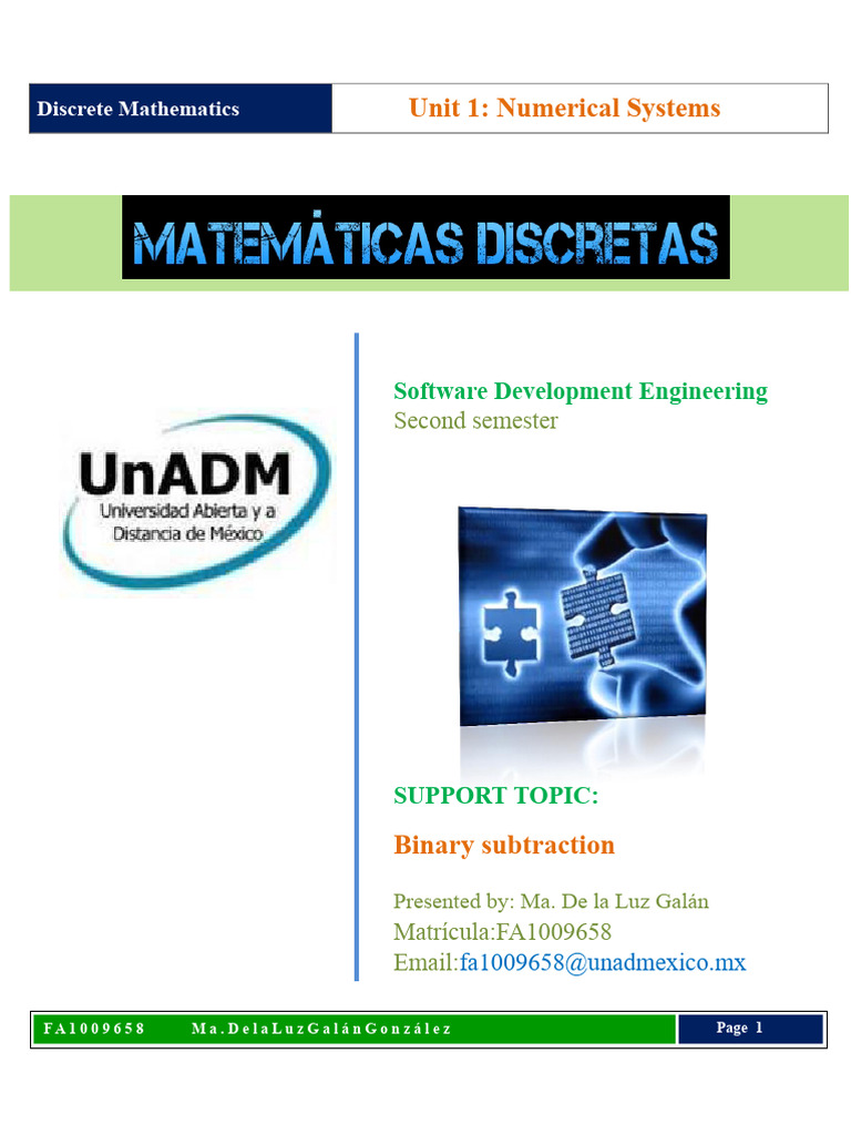 Subtraction with binary numbers | PDF | Theory Of Computation | Number ...