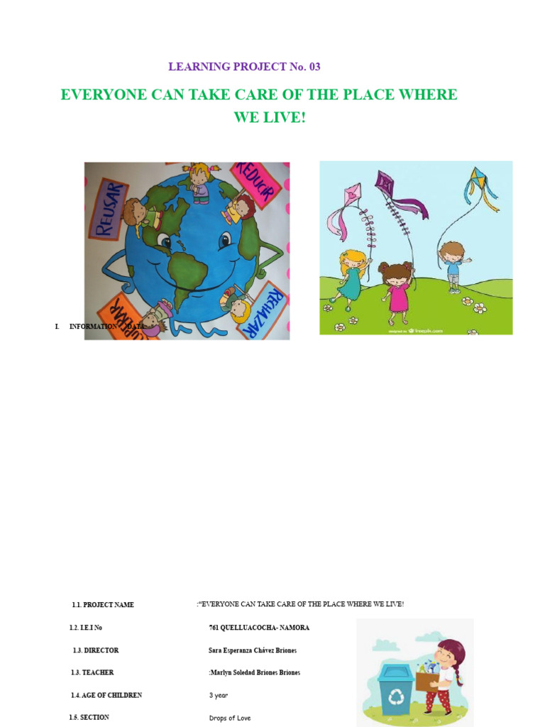 6 - Learning Experience No. 6 - I Take Care of My Planet | PDF ...