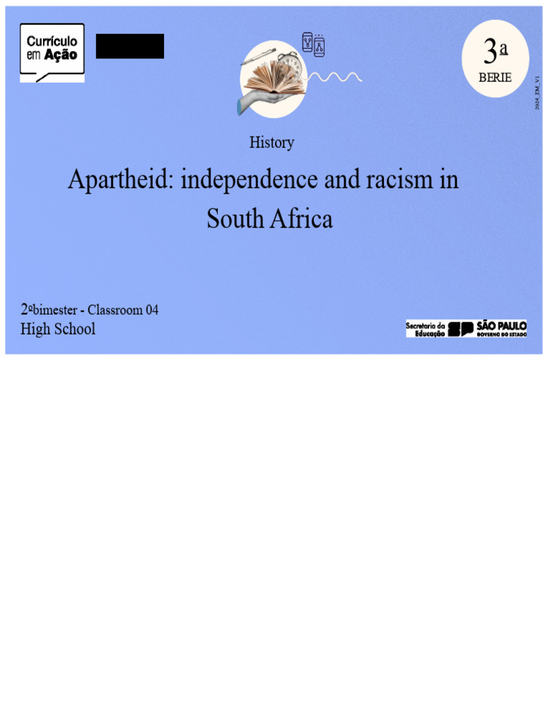 Apartheid in South Africa: A Historical Overview | PDF | Apartheid ...