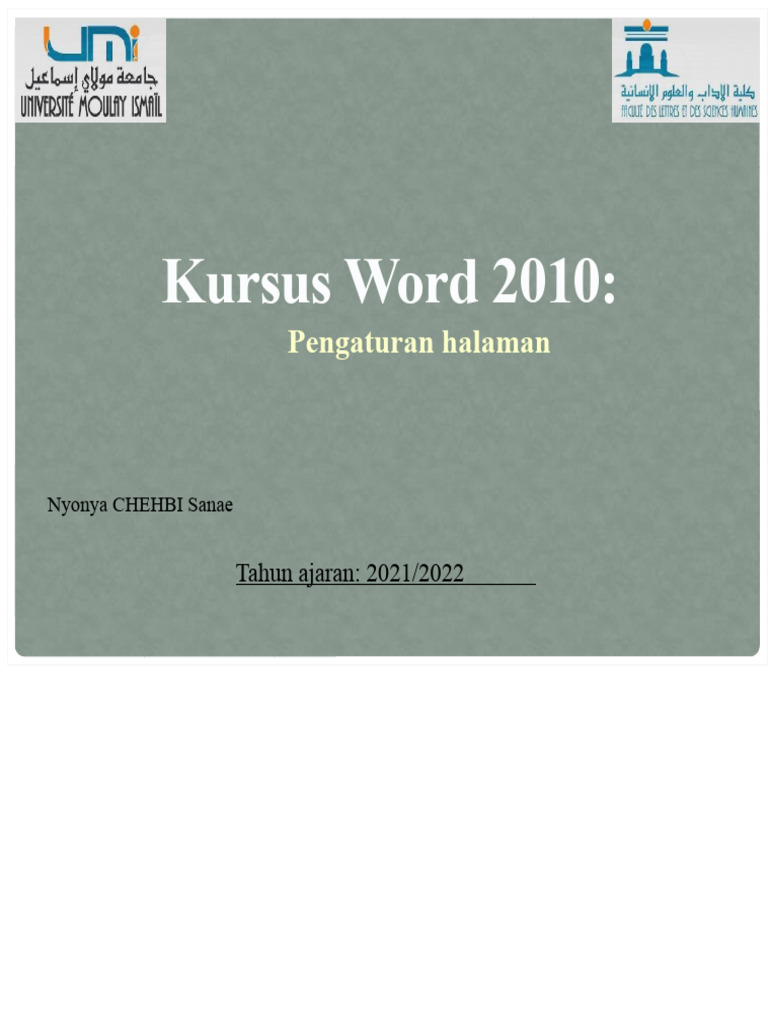 Panduan Kustomisasi Tema Word 2010 | PDF