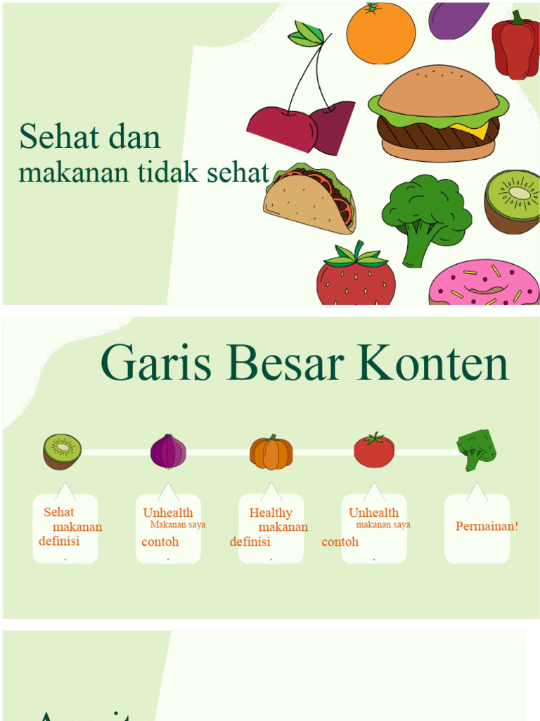 Makanan Sehat vs Tidak Sehat: Panduan Lengkap | PDF