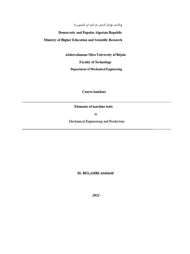 Machine Tools Design in Mechanical Engineering | PDF | Cartesian ...