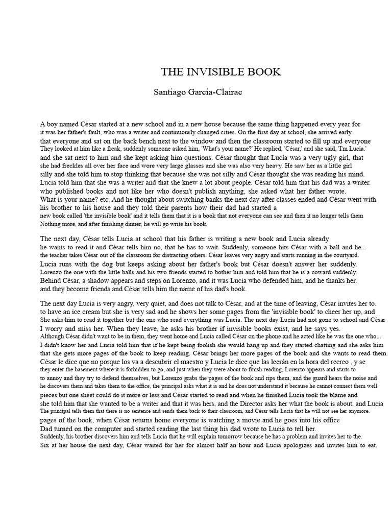 The Invisible Book | PDF