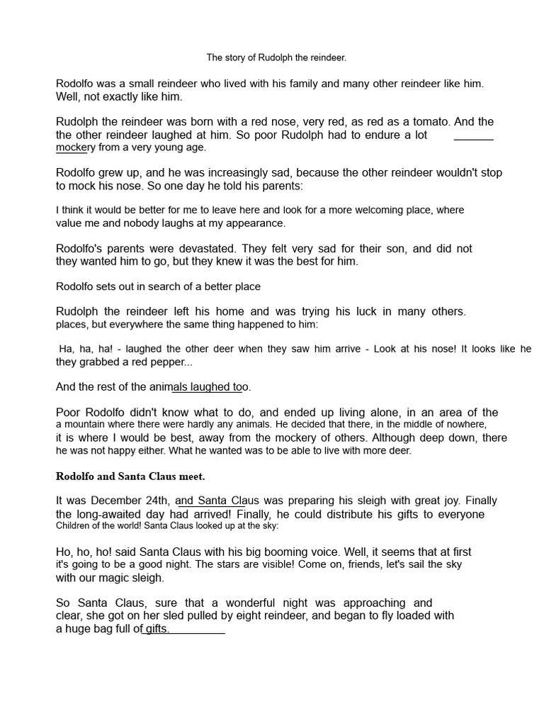Rudolph The Red-Nosed Reindeer Stories | PDF | Rudolph The Red Nosed ...