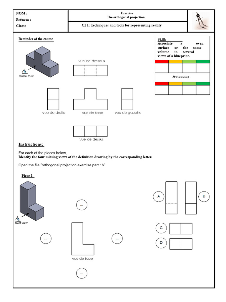 Exercise Orthogonal Projection Part 1 Version 2 | PDF