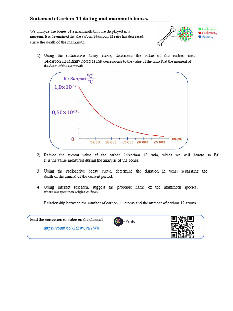 Carbon-14 Dating of Mammoth Bones | PDF
