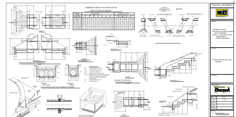 Concrete Sewer Design Dimensions Guide | PDF | Sanitary Sewer | Civil ...