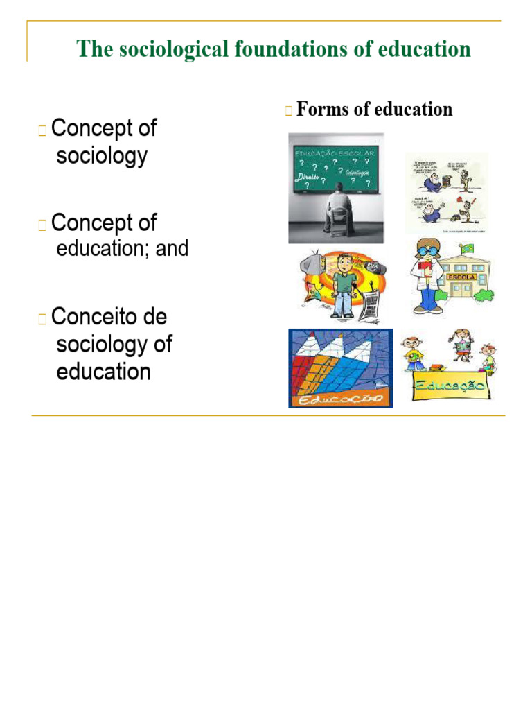 The Sociological Foundations of Education | PDF | Sociology | Socialization