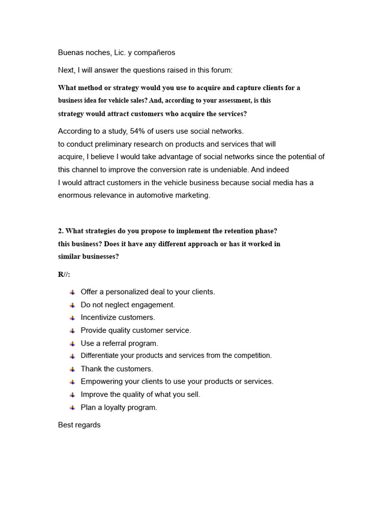Client Acquisition and Retention Strategies | PDF